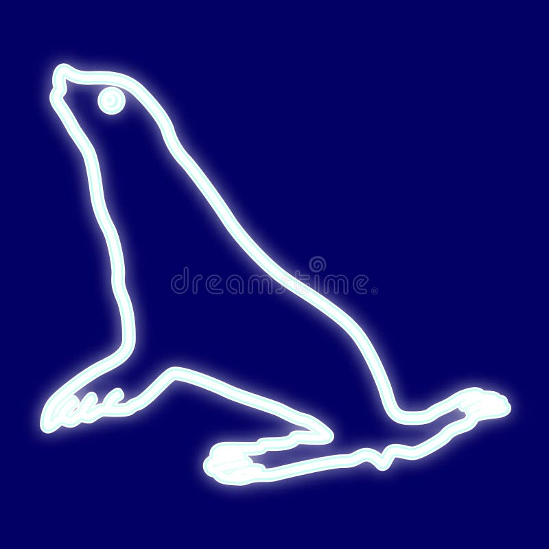 Image of seal. stock vector. Illustration of body, graphic - 107027255