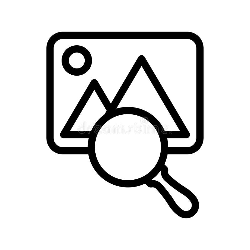 Image search icon stock vector. Illustration of beautiful - 369344281