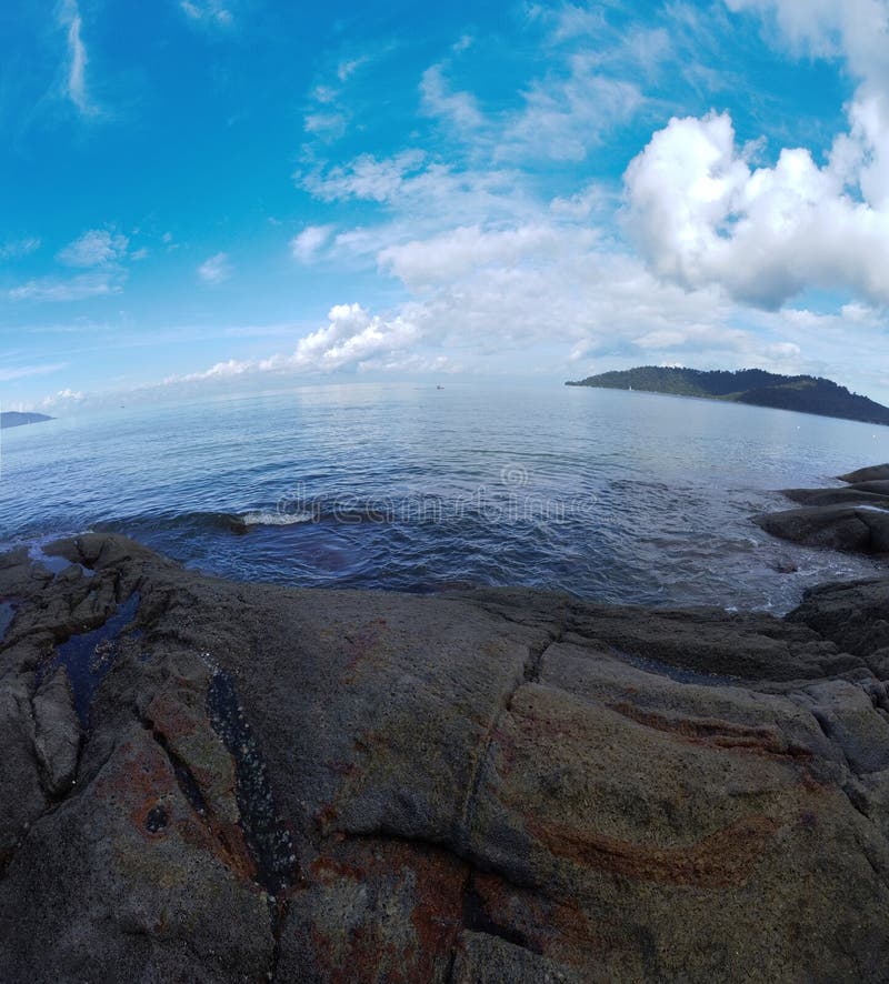 The Seaside Covers with Lots of Granite Rocks. Stock Photo - Image of ...