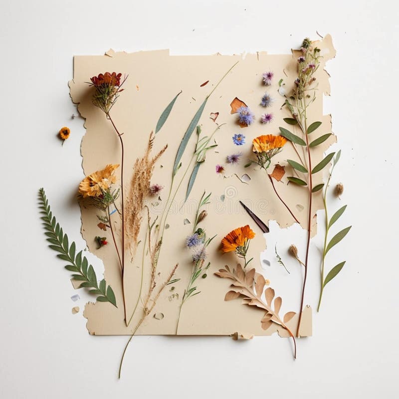 Pressed Wildflowers Stock Illustrations – 195 Pressed Wildflowers Stock ...