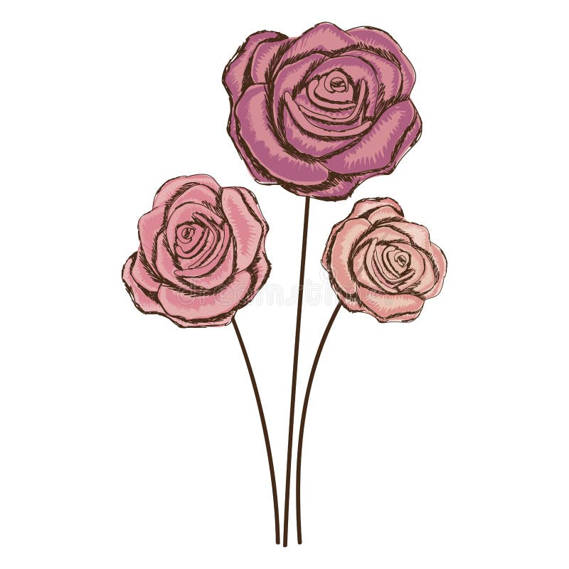 Image Sensible D'icône De Dessin De Fleur Illustration de Vecteur ...