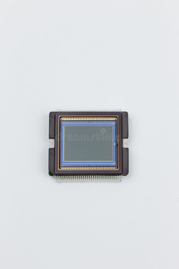 Digital CMOS Sensor and Lens from Phone Camera Stock Image - Image of ...