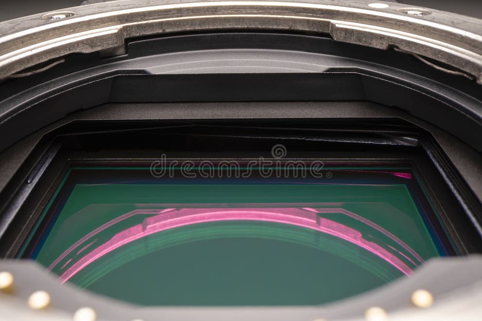 Image Sensor Inside a Mirrorless Digital Camera Stock Photo - Image of ...