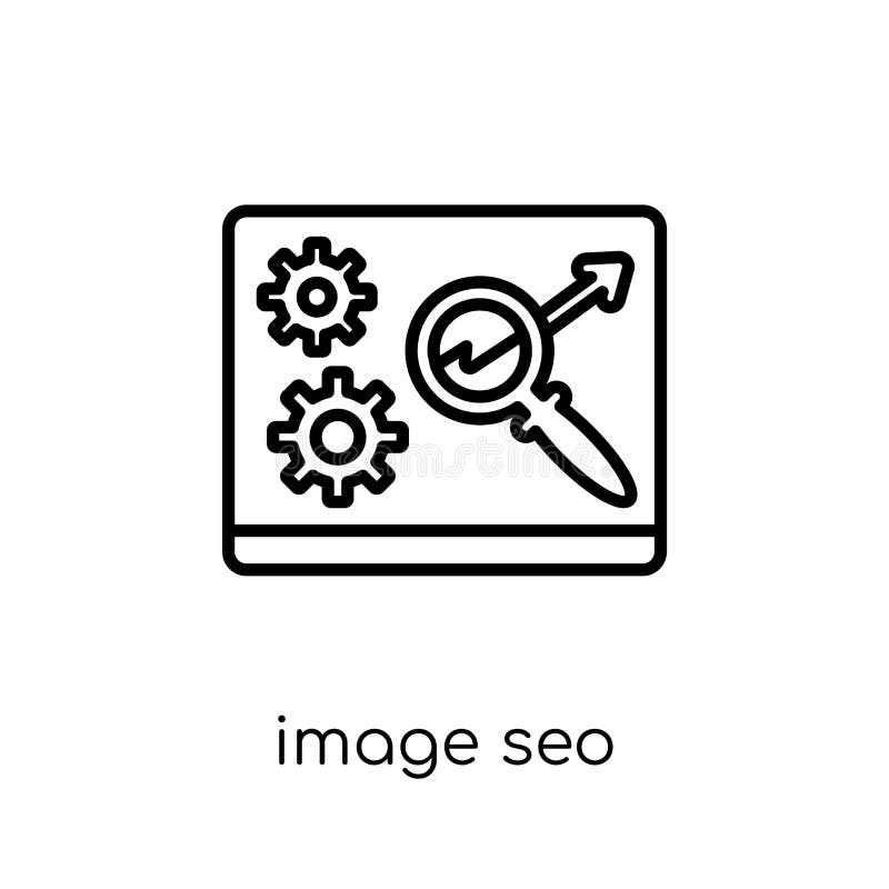 Image SEO Icon. Trendy Modern Flat Linear Vector Image SEO Icon Stock ...