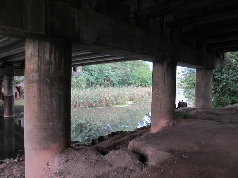 Pillars Supporting Concrete Bridge Structure Stock Photos - Free ...