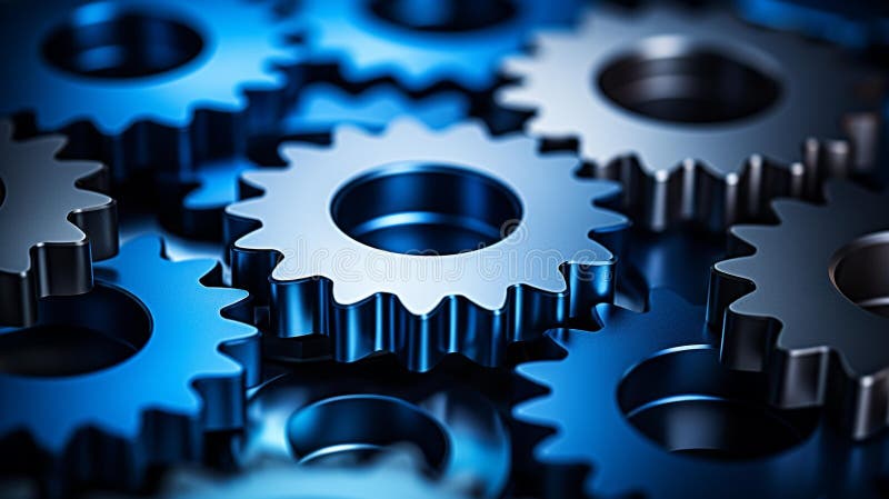 An Image of a Series of Interlocking Gears or Cogs, Symbolizing the ...