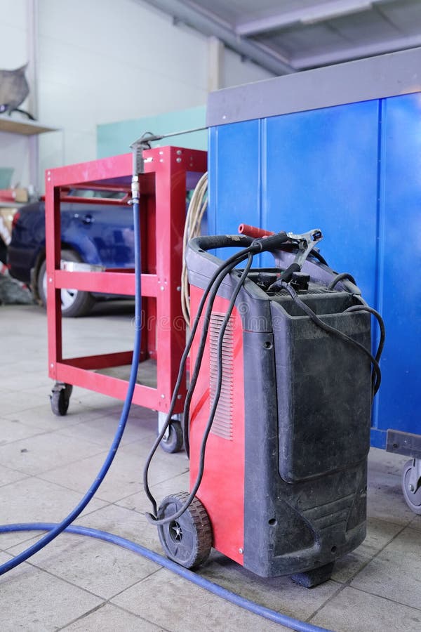 Welding Station at a Construction Site Stock Photo - Image of connect ...