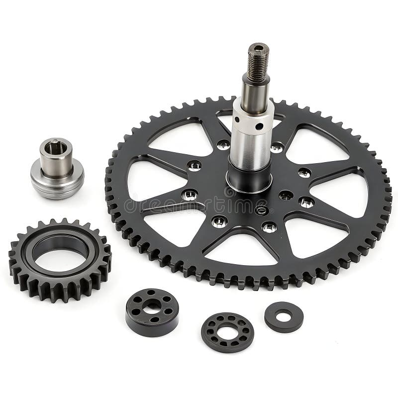 Setting Gear Configuration Isolated on White Background Stock ...