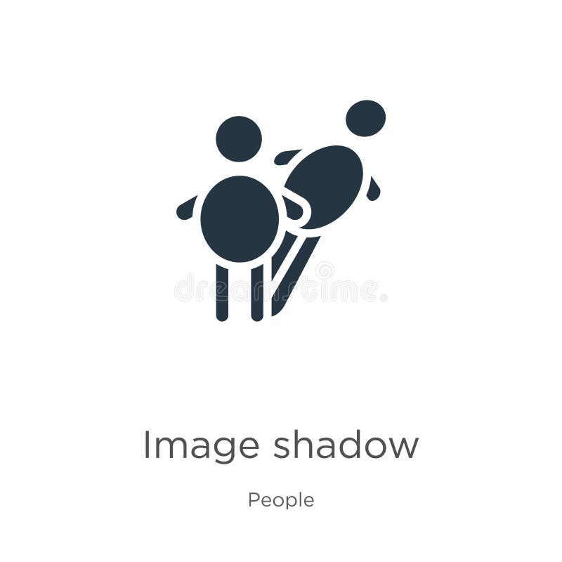 Image Shadow Icon Vector. Trendy Flat Image Shadow Icon from People ...