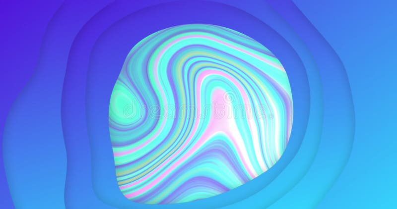 Image of Shapes Over Moving Colourful Liquid Background Stock ...