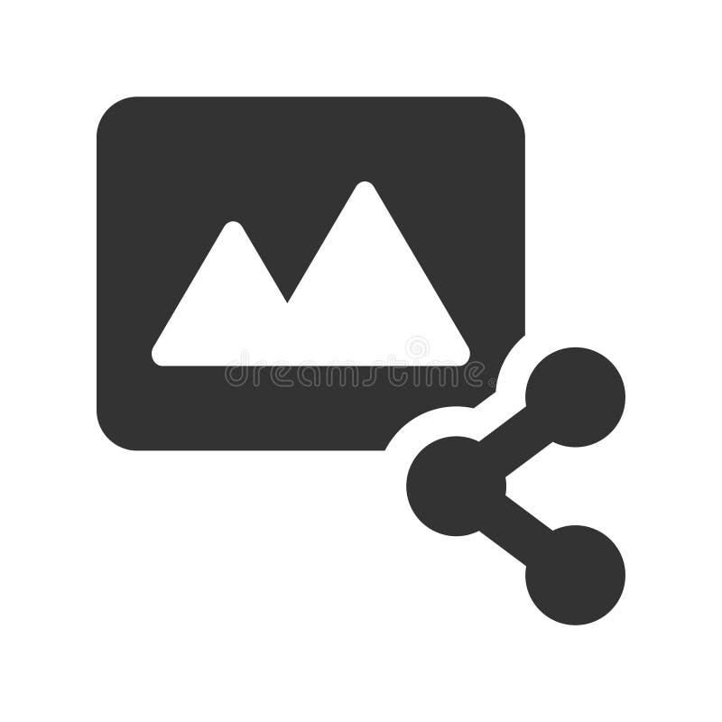 Image sharing icon stock vector. Illustration of sharing - 278496656