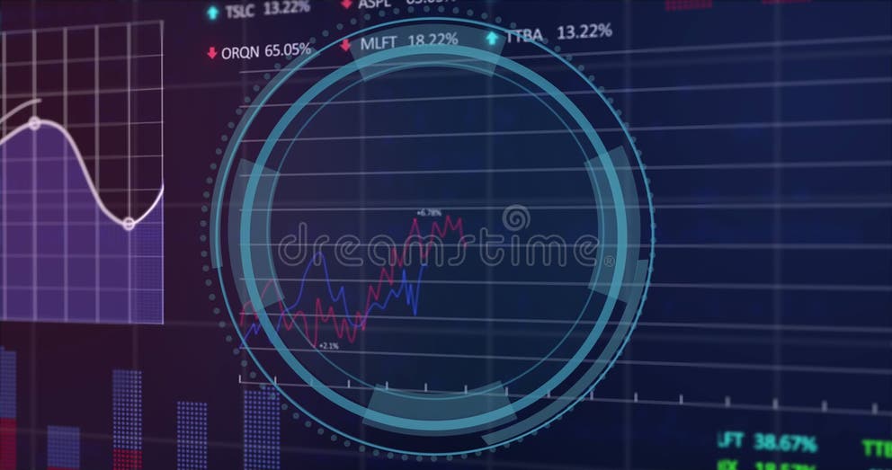 Image of Shield in Loading Circles Over Multiple Graphs, Trading Boards and Computer Language ...