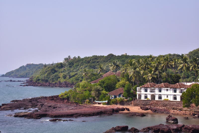 Image of a Shore with a House beside it in Goa Stock Photo - Image of ...