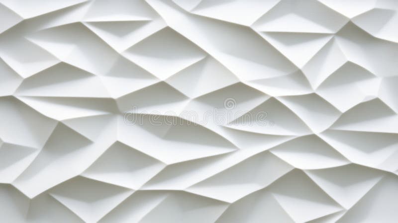 Abstract Geometric Pattern with Folded White Surfaces Creates a Dynamic ...