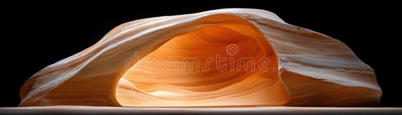 Abstract Rock Formation Highlighting Natural Curves and Textures in ...