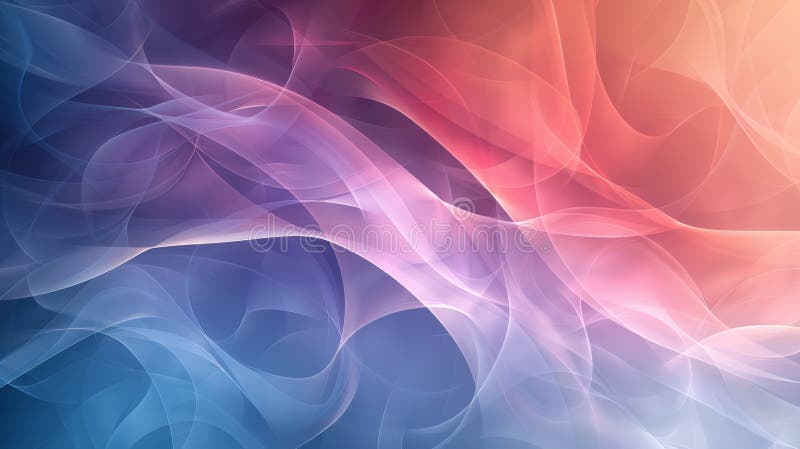 Abstract Blue and Pink Gradient Wall Art Stock Image - Image of shape ...