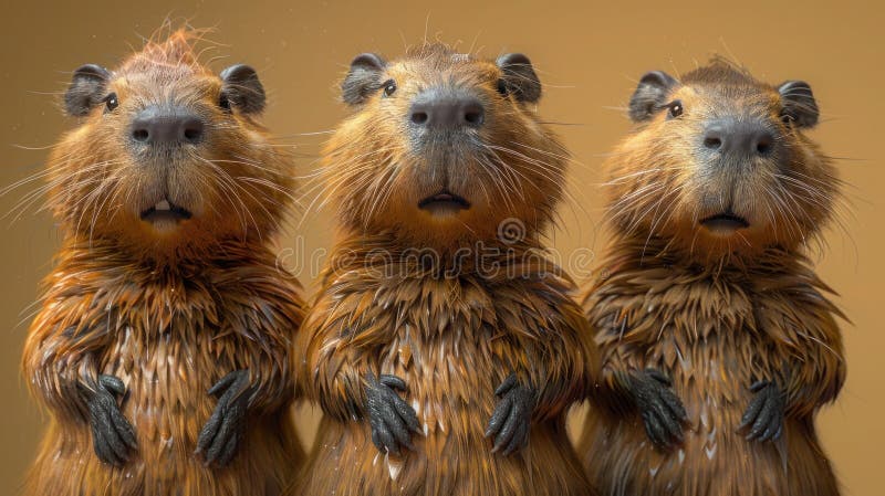 Cute and Funny Capybara Characters in Various Actions for Fun ...