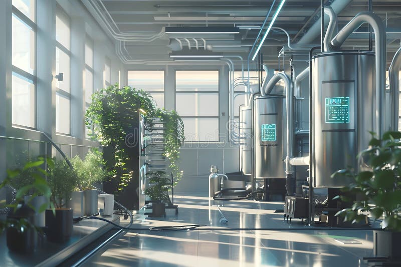 Future Agricultural Technology Grow with Modern Farming Methods Stock ...