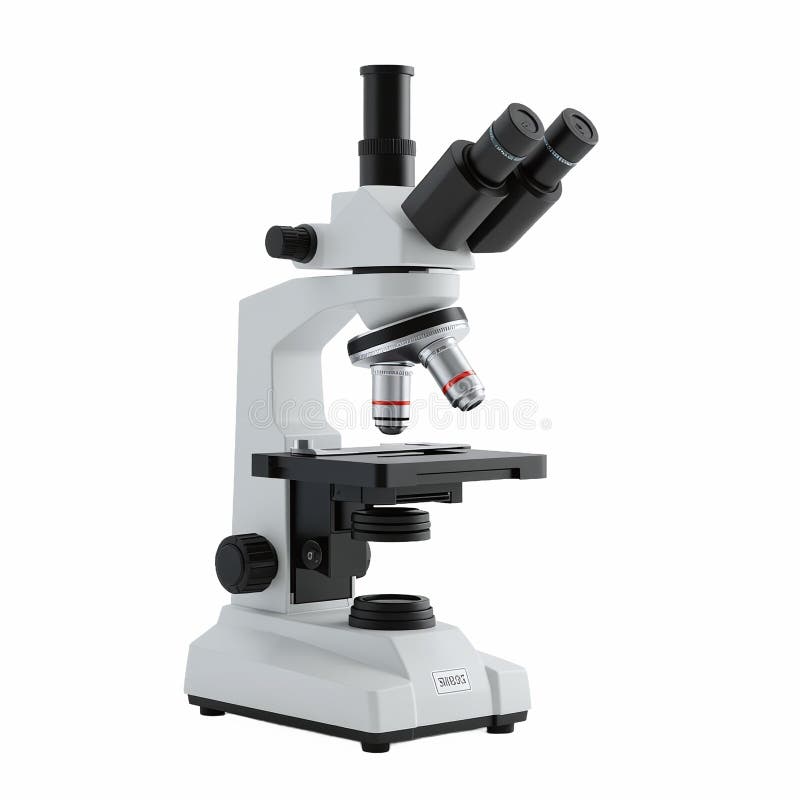 Compound microscope stock illustration. Illustration of model - 178641637