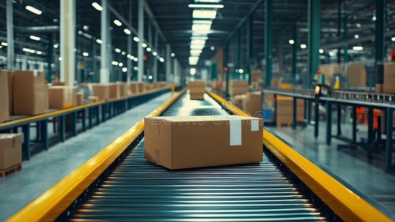 Automated Packaging Machine in a Modern Warehouse Environment for ...