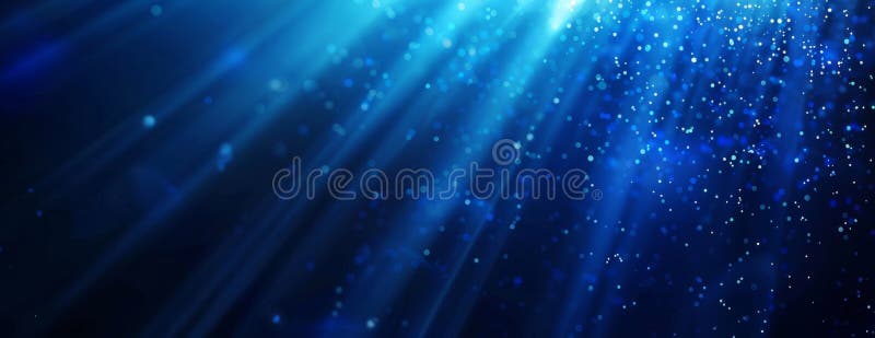 Blue Underwater Light Rays Particles Generative Ai Stock Photos - Free ...