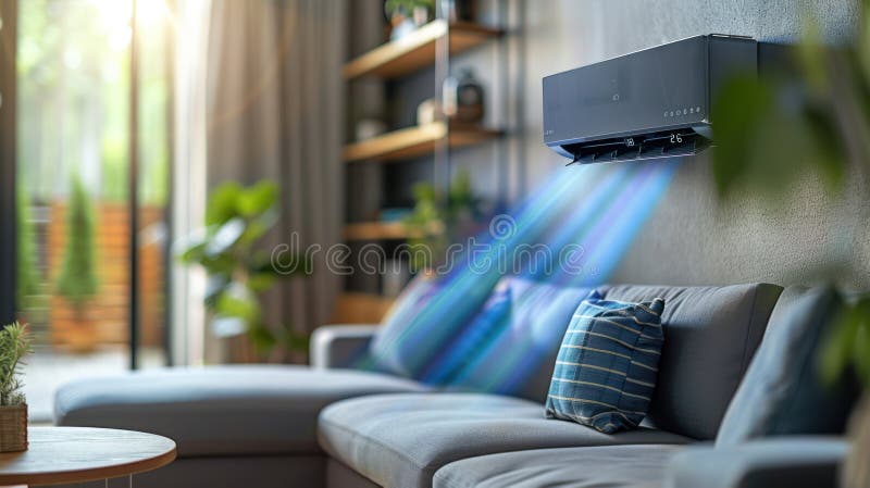 Comfortable Living: Chic Room with AC for Ultimate Home Relaxation ...