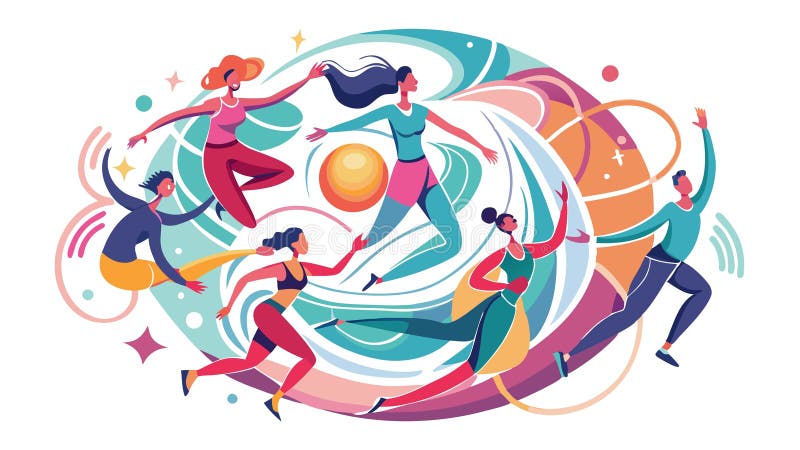 This Image Showcases the Beauty and Energy of a Circle Dance ...