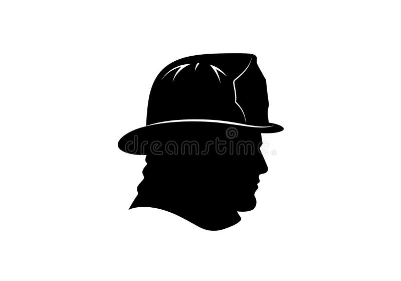 Firefighter Head Silhouette Stock Vector - Illustration of icon, rescue ...
