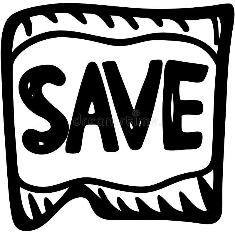 Bold Save Banner Vector Illustration for Design Projects and Posters ...