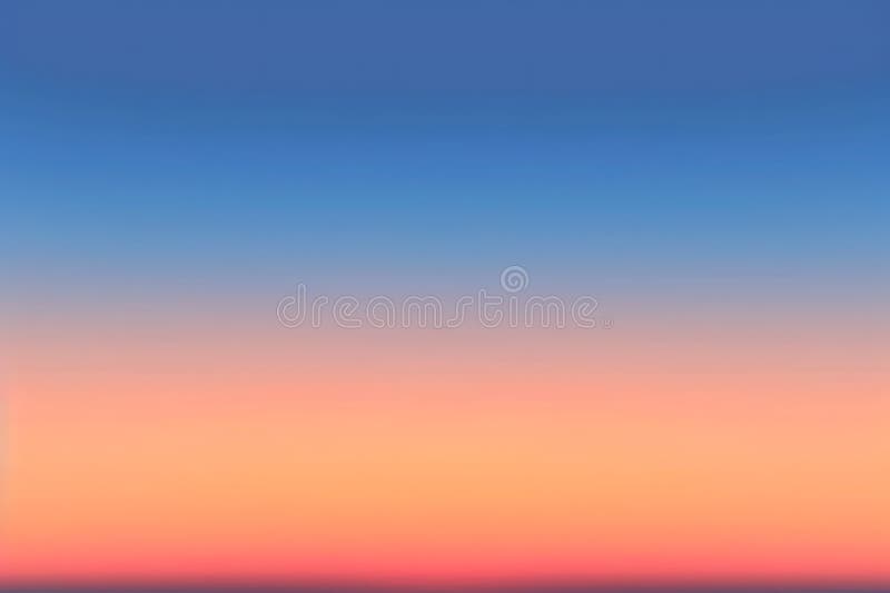 Stunning Gradient Sunset Sky Hues Over Horizon Stock Illustration ...