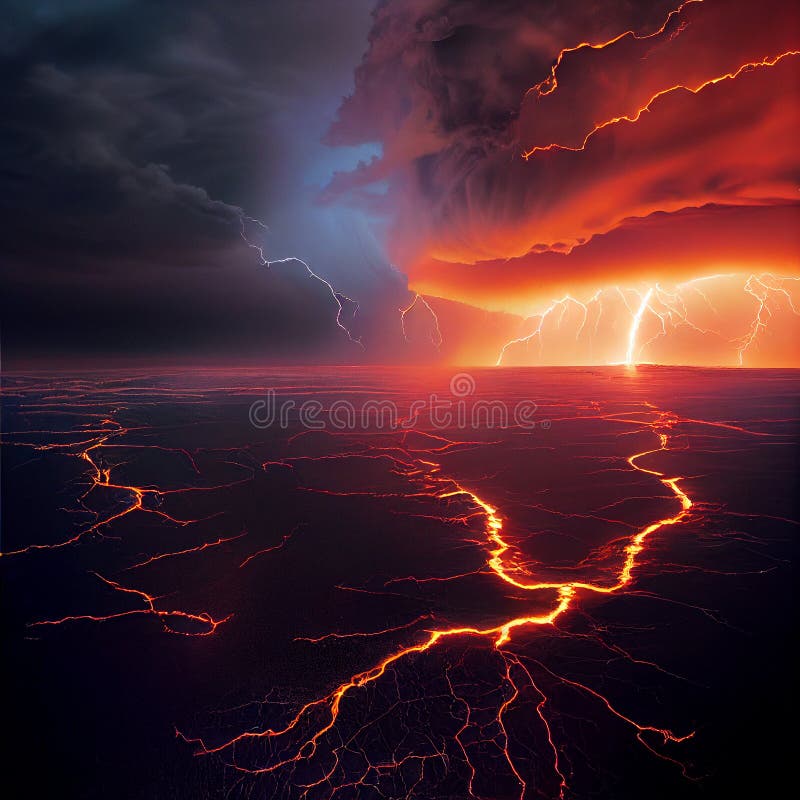 Towering Thunderclouds Layered in Volume and Depth Stock Illustration ...