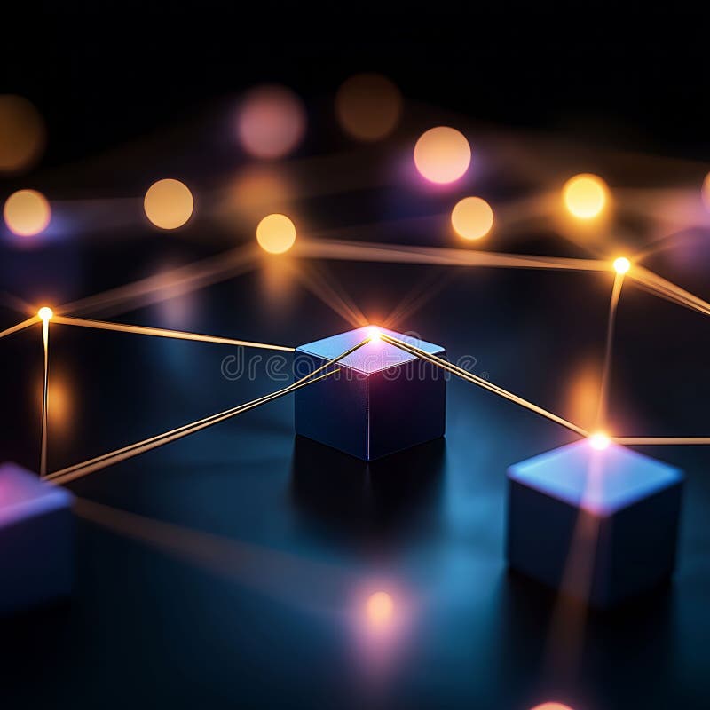 Celestial Geometry: a Dance of Light and Form in Purple and Gold Stock ...