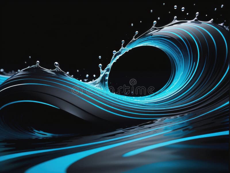 Shapes of the Water stock illustration. Illustration of logo - 366249602