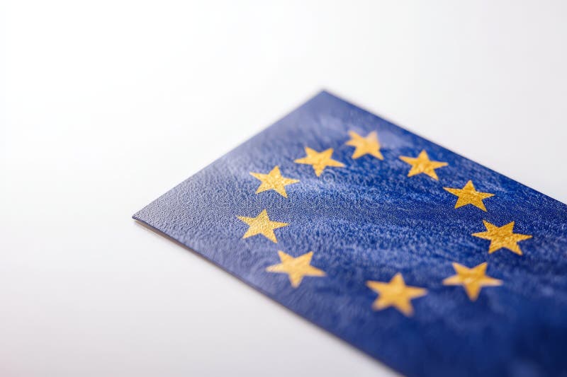 EU Themed Bookmark for Europe Day Stock Illustration - Illustration of ...