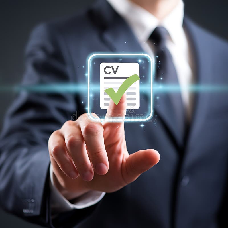 Interactive CV Selection: a Digital Touchscreen Experience Stock ...