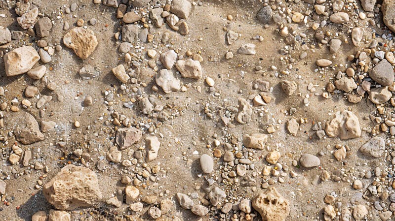 ## Textured Beachscape: Pebbles and Sand in Harmony Stock Illustration ...