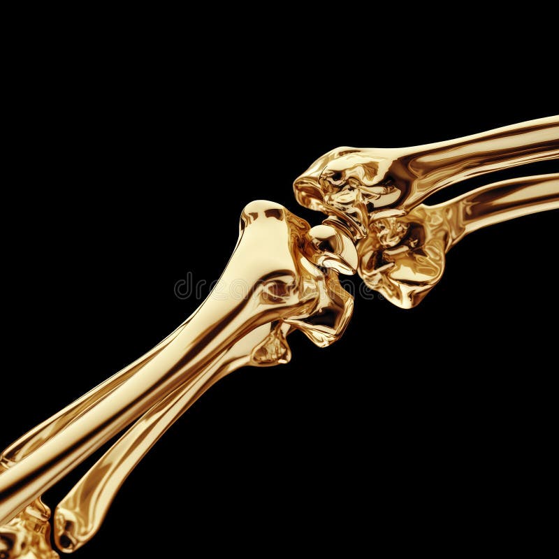 Close-Up of Skeletal Joint Flexibility and Movement Stock Illustration ...