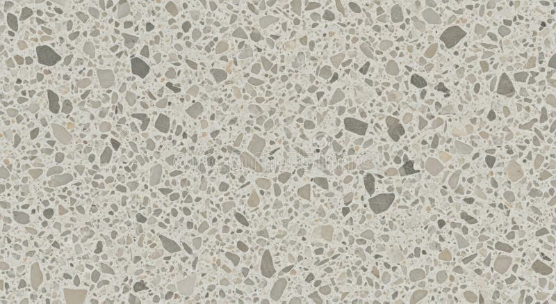 Terrazzo Texture with Neutral Gray Stone Chips Stock Illustration ...