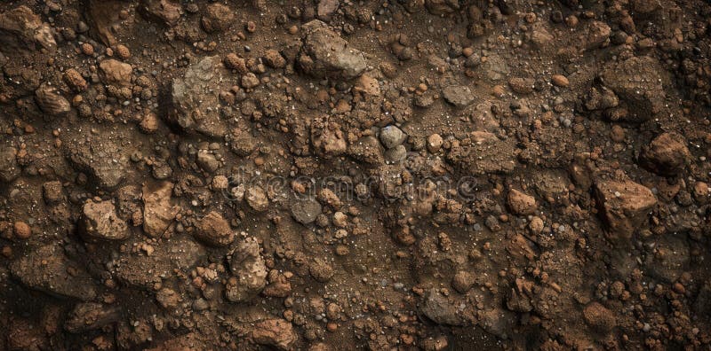 Disorganized Earth. Soil Texture Exploration Stock Illustration ...