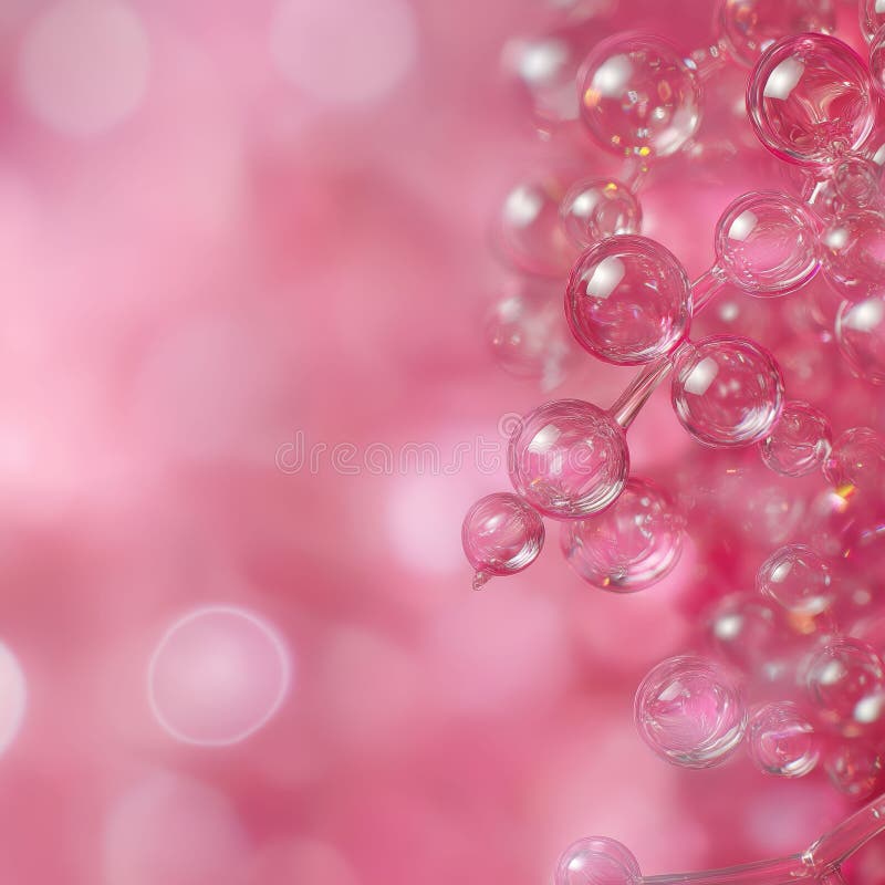 Whispers of Dream: Translucent Bubbles on Soft Pink Canvas Stock Photo ...