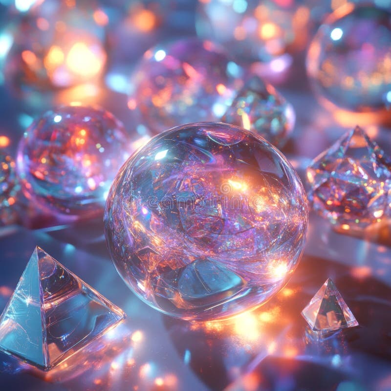 Crystal Reflections stock illustration. Illustration of light - 335540058