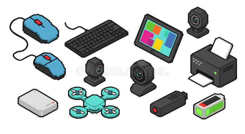 Pixel Art Tech Stock Illustrations – 18,612 Pixel Art Tech Stock ...