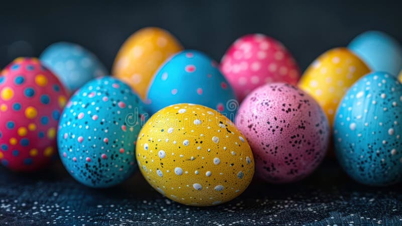 Vibrant Easter Egg Collection on Transparent Background Stock ...