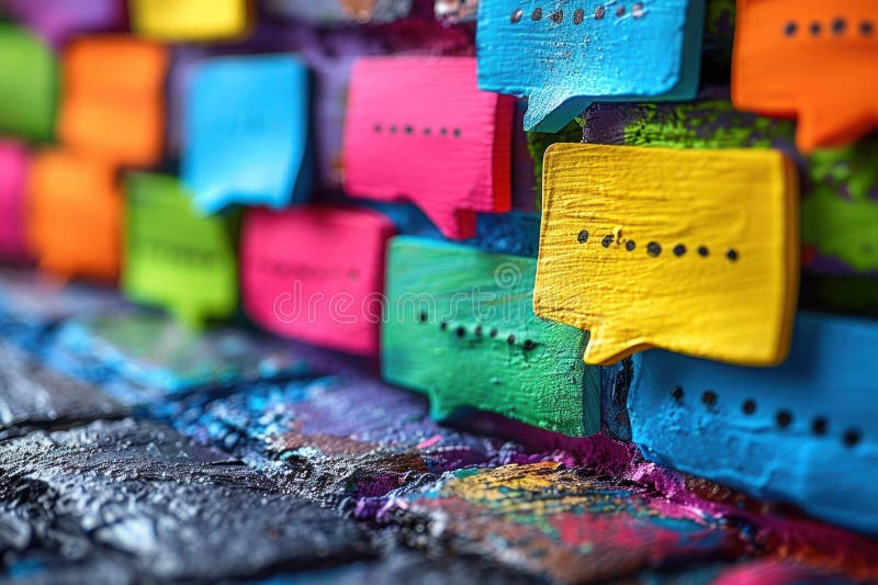 Speech Bubble Sticky Notes in Vibrant Colors for Creative Communication ...