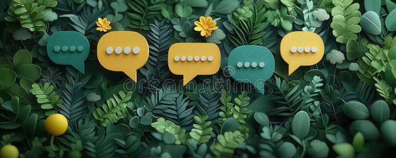 Close-up Communication Engaging Conversations in a Vibrant Natural ...