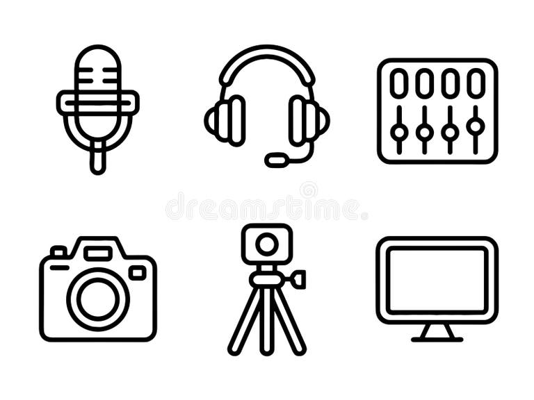 Audio Video Recording Stock Illustrations – 5,660 Audio Video Recording ...
