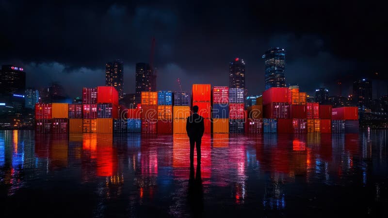 Efficient Logistics and Supply Chain Management in Action Stock ...