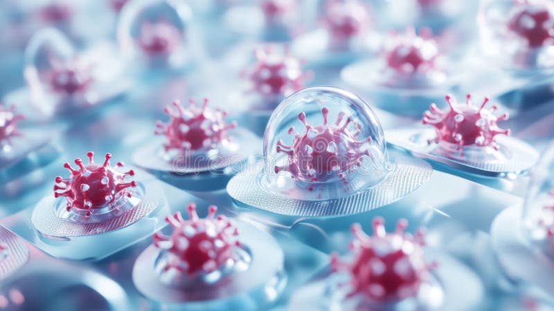 Conceptual Visualization of Blister Pack Containing Viral Structures ...