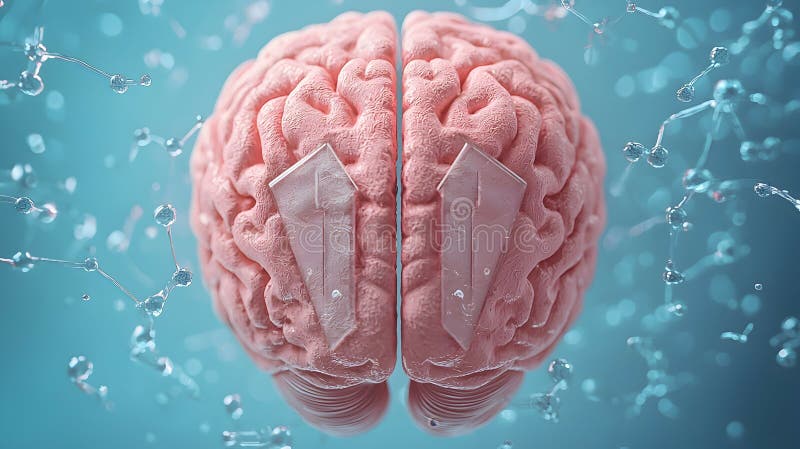 Integrated Shield Symbol on Brain Depicting Crisis and Innovation Stock ...