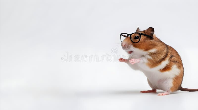 Charming Rat with a Clever Smile, Isolated on White Stock Illustration ...